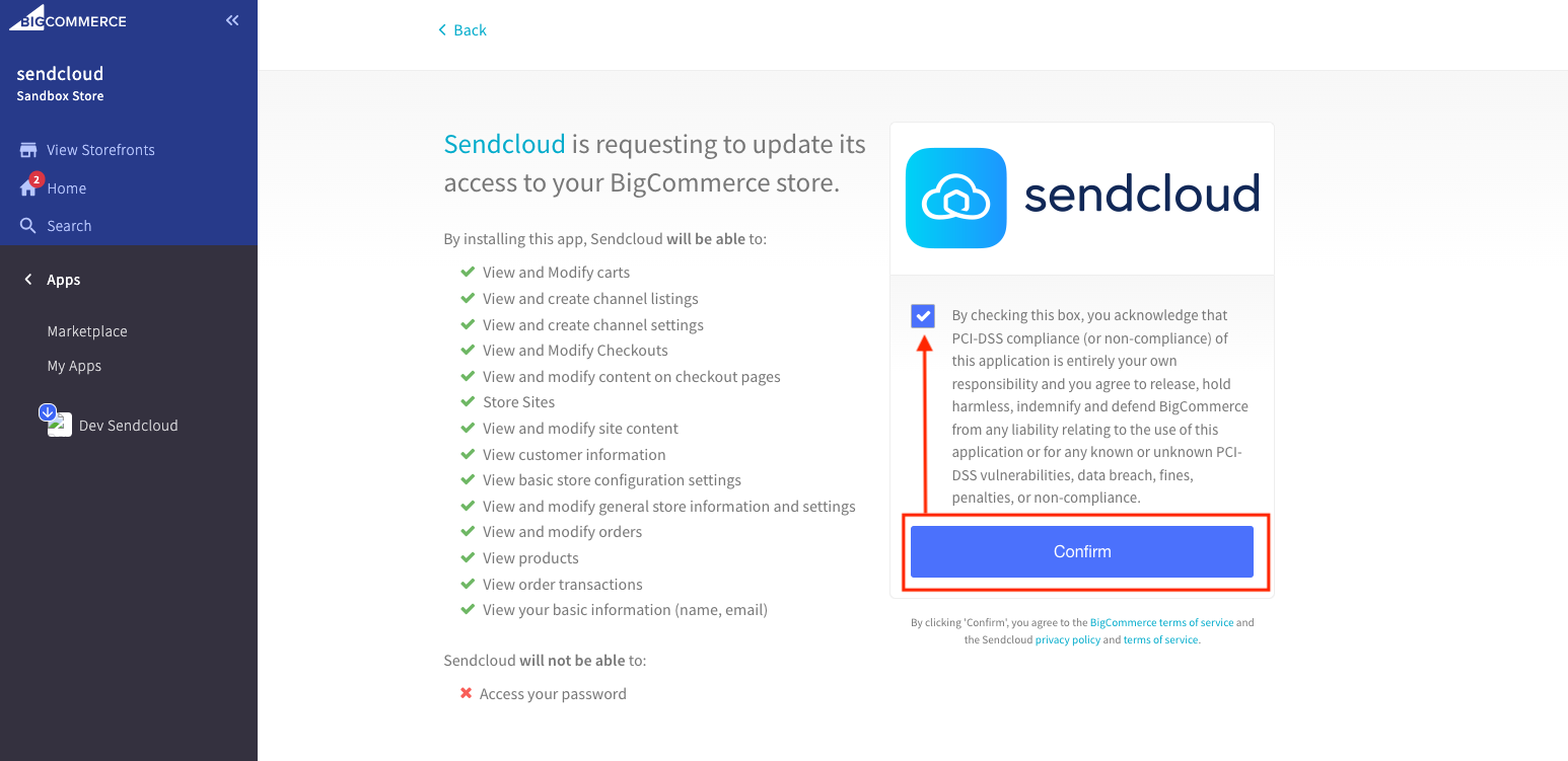 BigCommerce Integration – Sendcloud Help Center